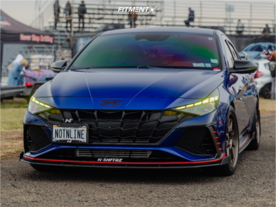 2022 Hyundai Elantra N Base with 18x8.5 Konig Dekagram and Continental ...