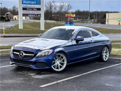 2017 Mercedes-Benz C300 4Matic with 19x9.5 Aodhan Aff7 and Lexani ...