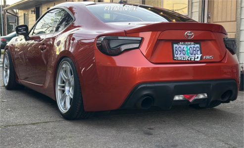 2013 Scion FR-S Base with 18x9.5 Kansei Seven and Continental 255x35 on ...