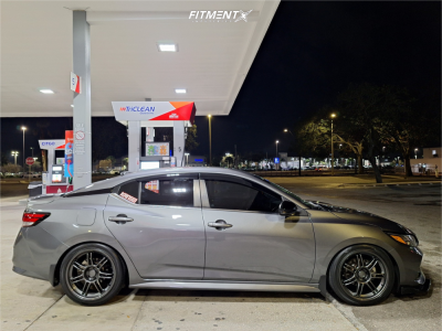 2021 Nissan Sentra SR with 18x8.5 Kansei Seven and Hankook 235x40 on ...
