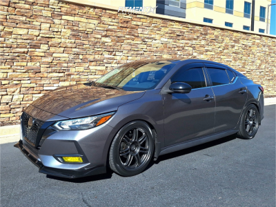 2021 Nissan Sentra SR with 18x8.5 Kansei Seven and Hankook 235x40 on ...