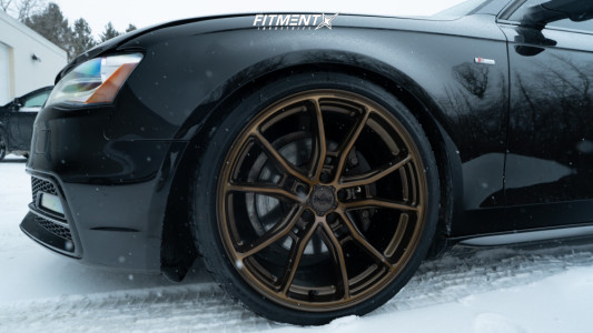 2014 Audi A4 Base with 19x9.5 Anovia AN-10 and Radar 235x35 on Lowering Springs | 3235405 ...