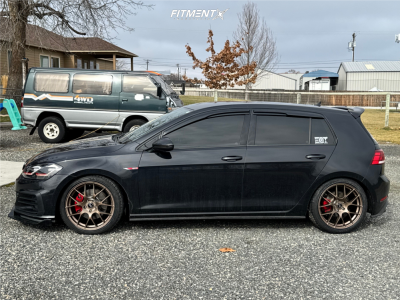 2018 Volkswagen GTI S with 18x8 Enkei Raijin and Lexani 225x40 on Lowering Springs | 3239552 ...