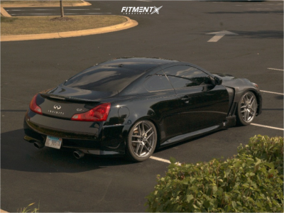 2012 INFINITI G37 Sport with 19x8.5 Enkei Ty5 and Lexani 255x35 on Coilovers | 3254069 | Fitment ...