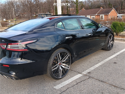 2020 Nissan Maxima SL with 22x9 Axe Ex30 and Lionhart 285x25 on Stock ...