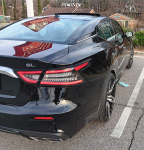 2020 Nissan Maxima SL with 22x9 Axe Ex30 and Lionhart 285x25 on Stock ...