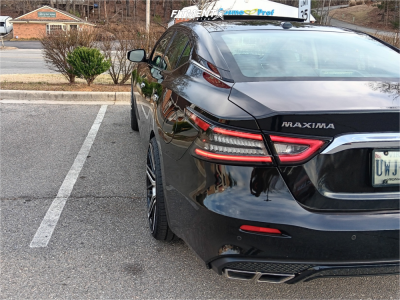 2020 Nissan Maxima SL with 22x9 Axe Ex30 and Lionhart 285x25 on Stock ...