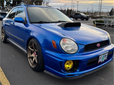 2002 Subaru Impreza WRX with 17x9 Kansei Tandem and Cosmo 225x45 on Coilovers | 3268582 ...
