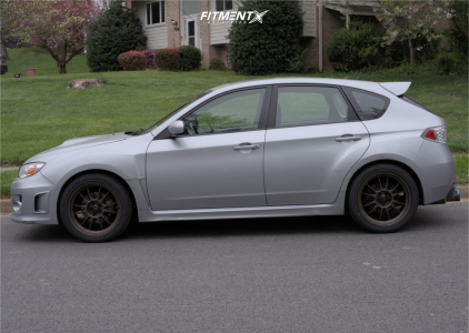 2014 Subaru Impreza with 18x8.5 38 Konig Hypergram and 245/40R18 Kenda ...