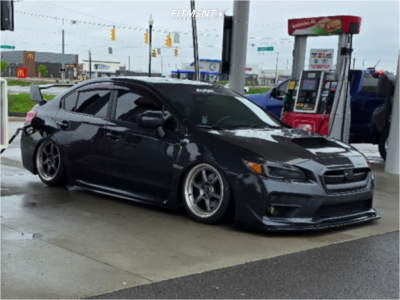 2017 Subaru WRX Base with 18x9.5 Kansei Roku and Falken 235x40 on Air ...