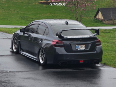 2017 Subaru WRX Base with 18x9.5 Kansei Roku and Falken 235x40 on Air ...