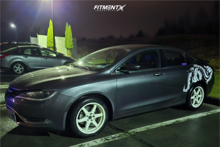 2015 Chrysler 200 Limited with 18x9.5 Vors Tr37 and Goodyear 245x35 on ...