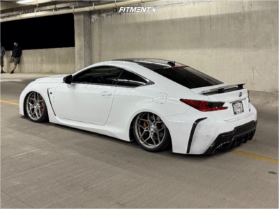 2017 Lexus RC F Base with 20x9 Rohana Rfx11 and Hankook 255x30 on Air ...