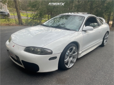 1997 Mitsubishi Eclipse with 18x8.5 35 Enkei T6s and 215/40R18 Lionhart ...