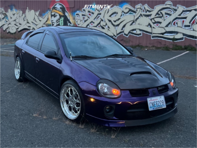 Blue Black Wheels Dodge Neon