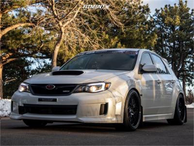 2014 Subaru WRX with 18x9.5 35 ESR Cs11 and 245/35R18 Continental ...