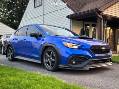 2023 Subaru WRX with 18x8.5 45 Enkei TS-5 and 235/40R18 Kumho Ecsta ...