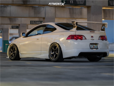 2002 Acura RSX Type-S with 17x9.5 A-Tech Monoblock and Falken 255x40 on ...