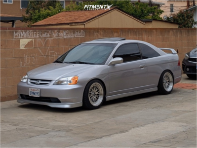 2003 Honda Civic with 16x8 20 MST Mt10 and 205/45R16 Nitto Neo Gen and ...