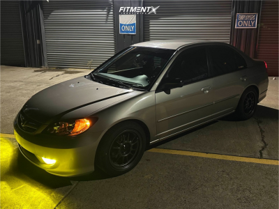 2004 Honda Civic with 16x8 38 Konig Hypergram and 205/50R16 Falken Ziex ...