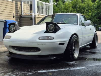 1990 Mazda Miata with 15x7.5 0 Work Equip 03 and 195/55R15 Joyroad Rx3 ...