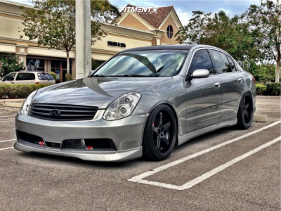 2006 INFINITI G35 with 19x9.5 25 Axis Hiro and 255/35R19 Hankook Ventus ...