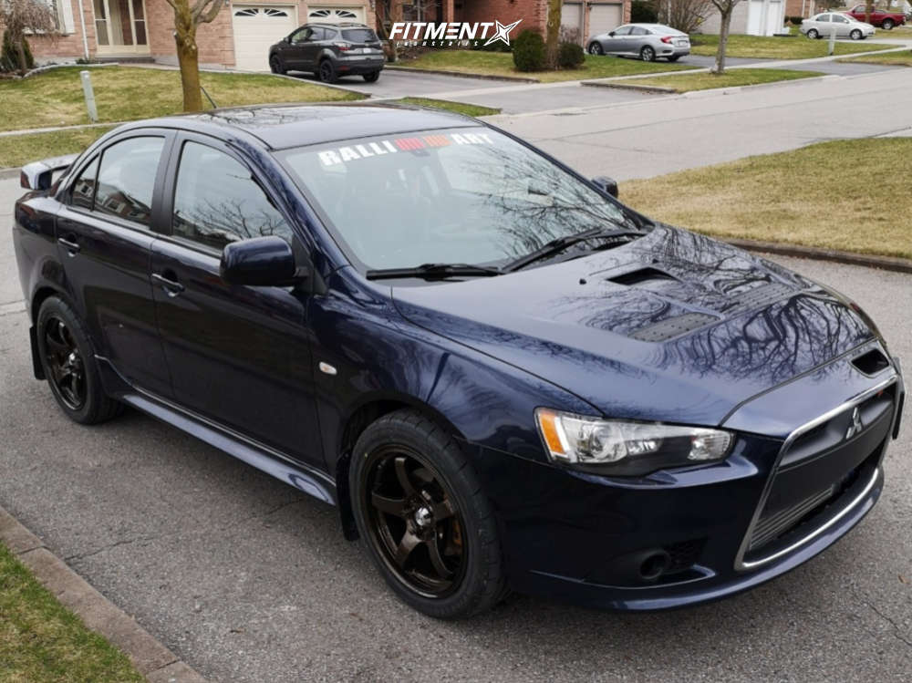 2014 Mitsubishi Lancer Ralliart with 18x8 Advan Racing TCIII and ...