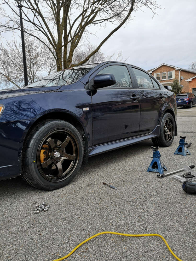 2014 Mitsubishi Lancer Ralliart with 18x8 Advan Racing TCIII and ...