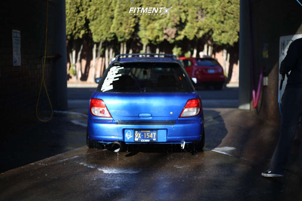2002 Subaru Impreza WRX with 18x9 Cosmis Racing XT-206R and Toyo Tires ...