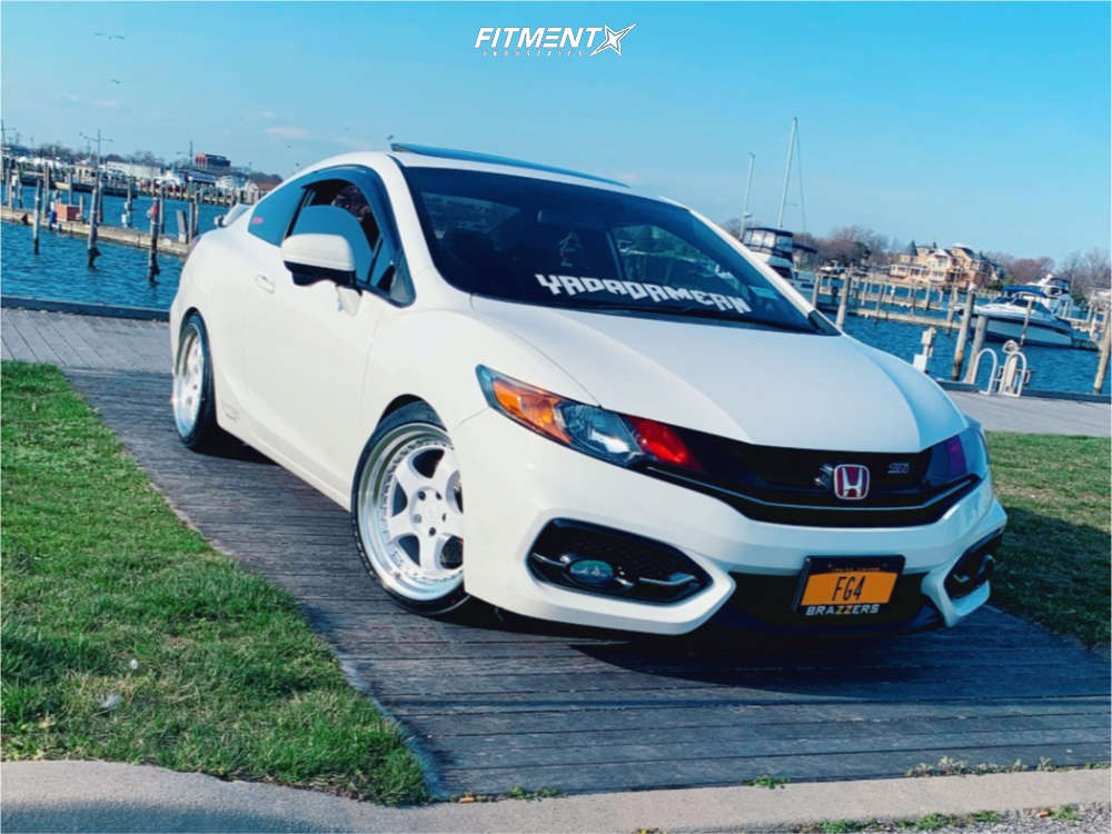 2015 Honda Civic Si with 18x8.5 ESR Sr06 and Federal 215x40 on Lowering ...