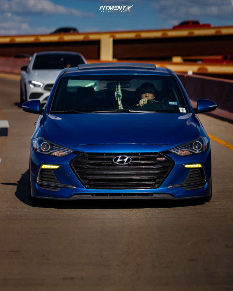 2018 Hyundai Elantra Sport with 18x8.5 Gram Lights 57DR and Nitto 215x35 on Coilovers | 1007413 ...