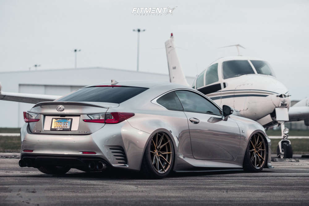 2015 Lexus RC350 F Sport with 20x9 Rohana Rfx13 and Toyo Tires 245x35 ...