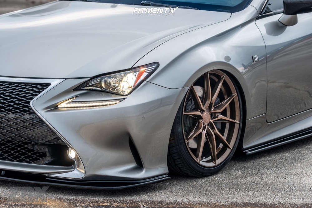 2015 Lexus RC350 F Sport with 20x9 Rohana Rfx13 and Toyo Tires 245x35 ...