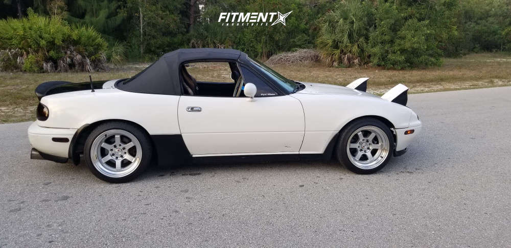 1995 Mazda MX-5 Miata Base with 15x8 F1R F05 and Toyo Tires 195x45 on Coilovers | 1008038 ...