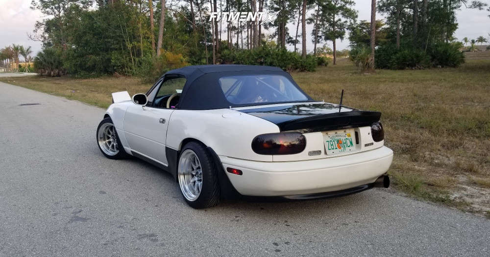 1995 Mazda MX-5 Miata Base with 15x8 F1R F05 and Toyo Tires 195x45 on Coilovers | 1008038 ...