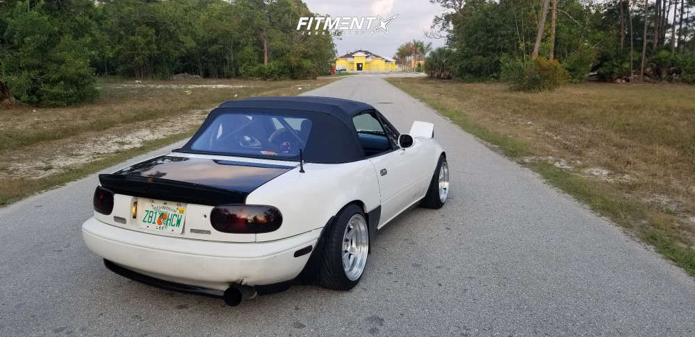 1995 Mazda MX-5 Miata Base with 15x8 F1R F05 and Toyo Tires 195x45 on ...