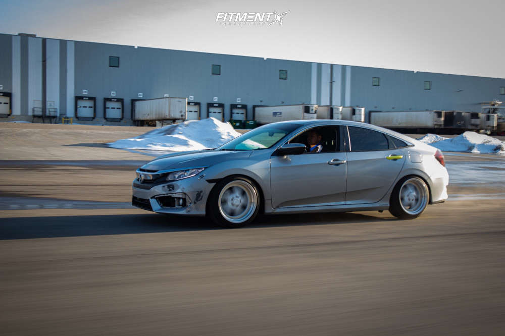 2018 Honda Civic EX-T with 18x9.5 ESR SR04 and Toyo Tires 225x45 on ...