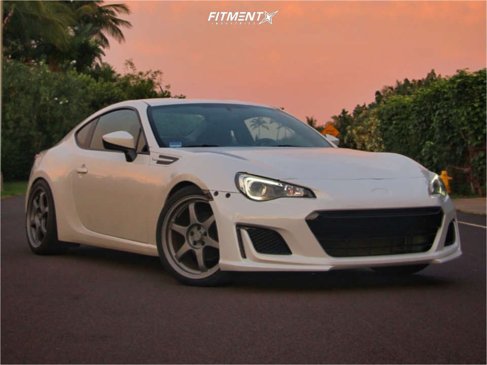 2013 Subaru BRZ Limited with 18x8.5 TR Motorsport C2 and Continental ...