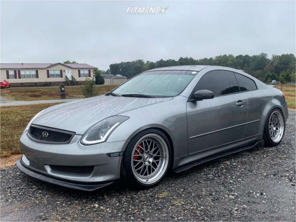2006 INFINITI G35 2dr Coupe (3.5L 6cyl 6M) with 19x9.5 ESR Sr01 and ...