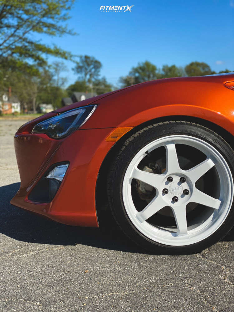 2013 Scion FR-S Base with 18x9.5 ESR Sr07 and Continental 245x35 on ...