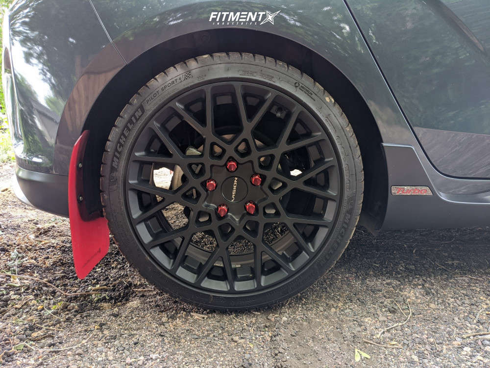 2019 Hyundai Veloster Turbo Ultimate with 18x8 Vision Recoil and ...