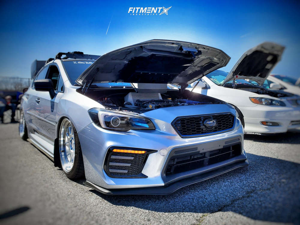 2015 Subaru WRX Base with 18x9.5 ESR Sr09 and Dunlop 245x40 on Air ...