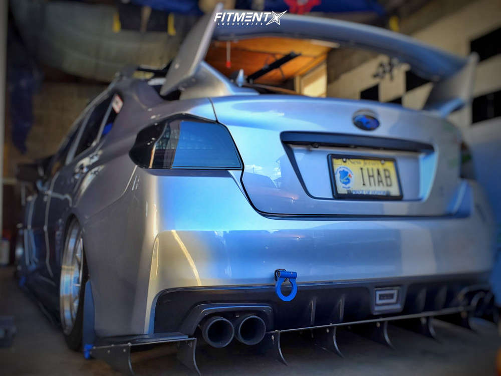 2015 Subaru WRX Base with 18x9.5 ESR Sr09 and Dunlop 245x40 on Air ...