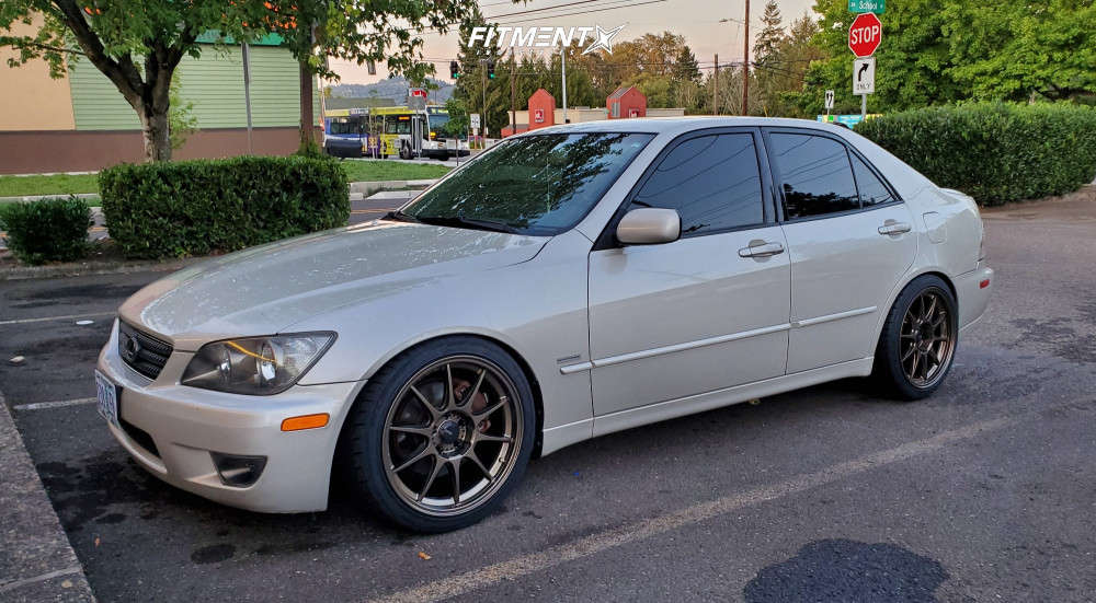 2004 Lexus IS300 Base with 18x8.5 Konig Dekagram and Nitto 225x40 on ...