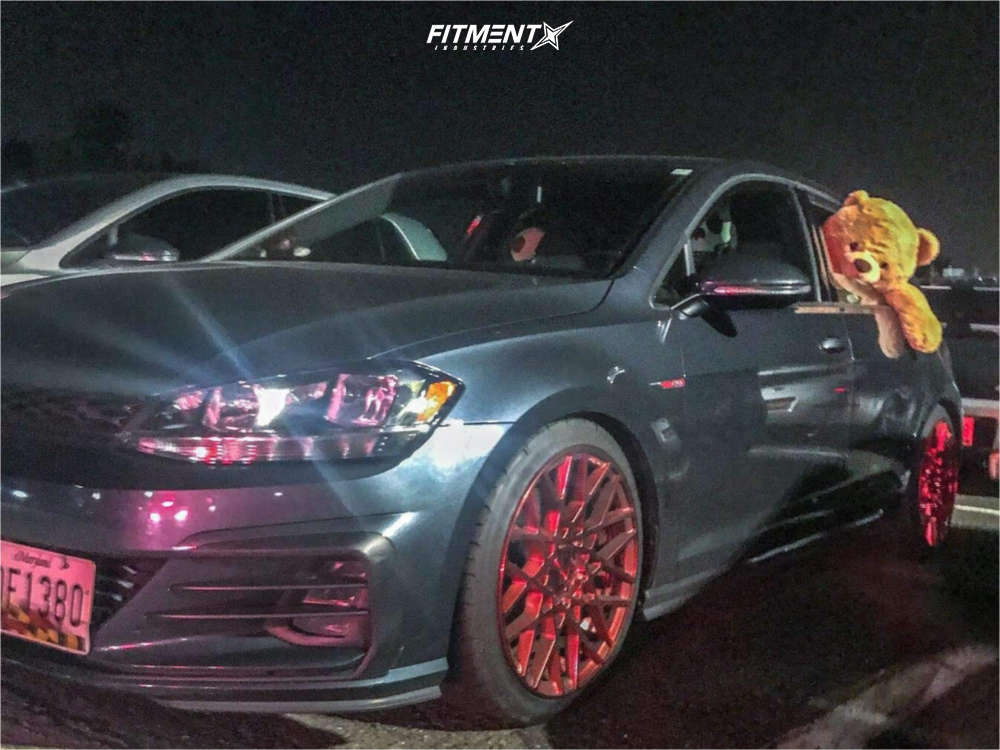 2018 Volkswagen GTI S with 18x8.5 Rotiform Blq and Nitto 225x40 on ...
