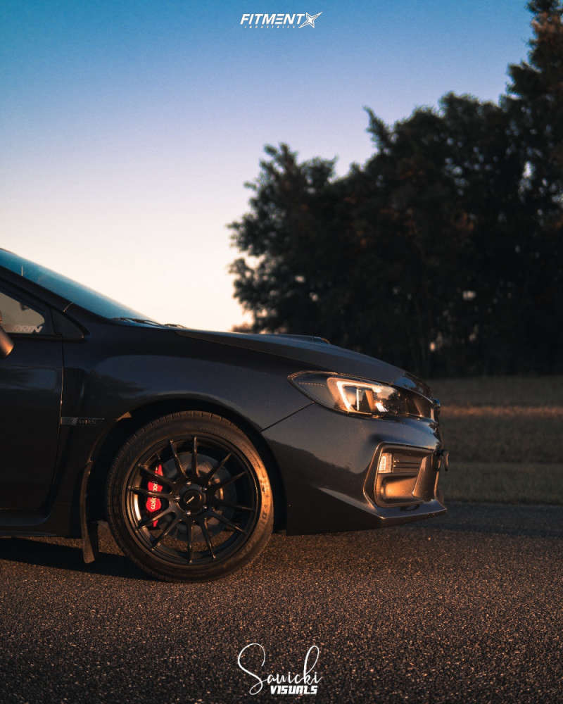 2019 Subaru WRX Base with 17x9 AVID1 AV20 and Dunlop 235x45 on Stock ...