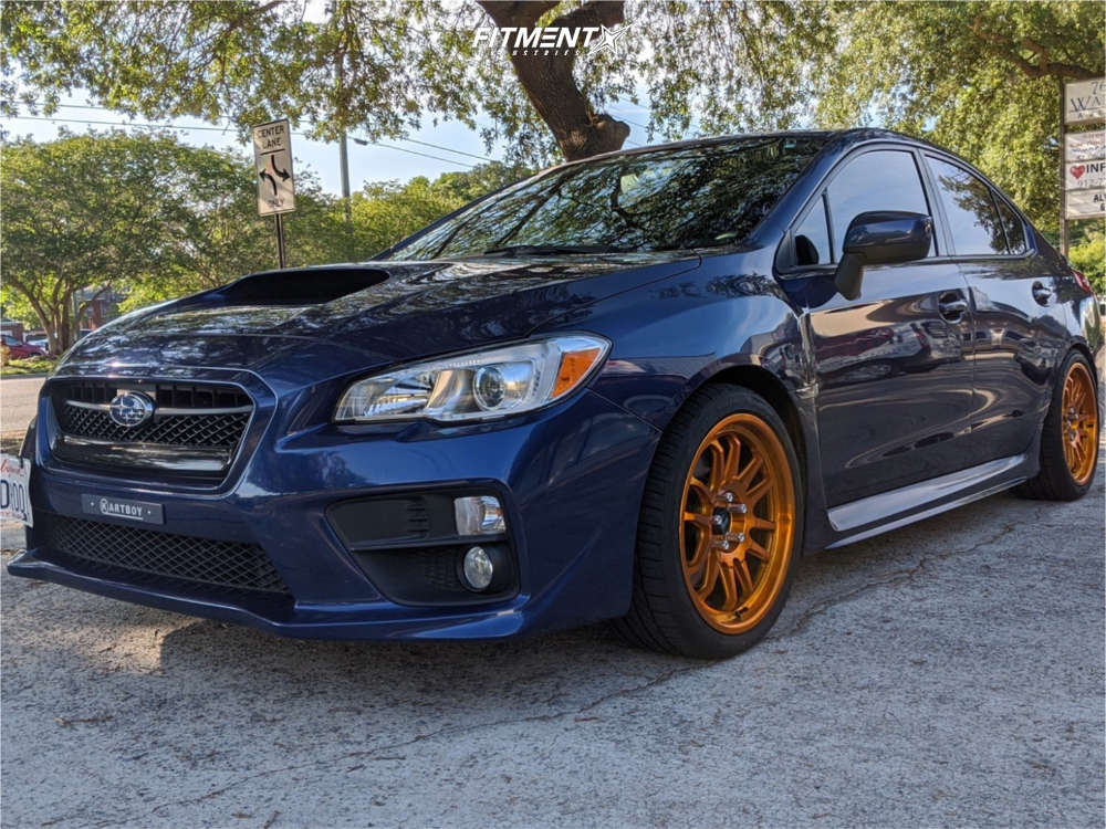 2017 Subaru WRX Premium with 18x9 Cosmis Racing XT-206R and Nitto ...