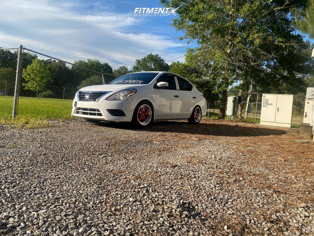 2017 Nissan Versa 1.6 S with 16x8 JNC Jnc010 and Goodyear 205x55 on ...