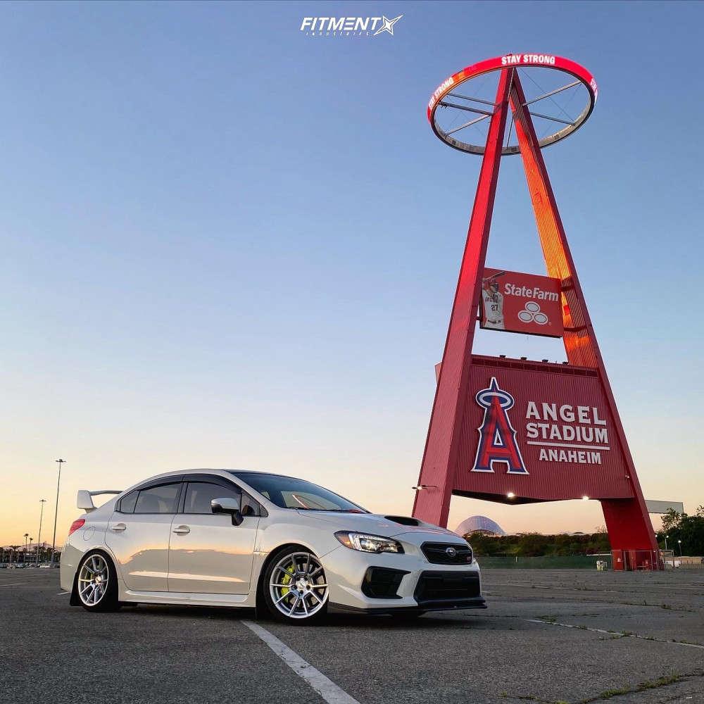 2020 Subaru WRX STI Base with 18x9.5 TSW Chrono and Yokohama 255x35 on ...