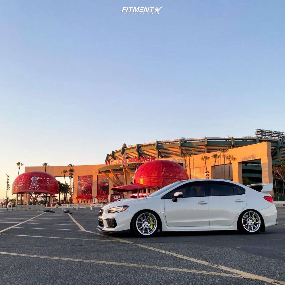 2020 Subaru WRX STI Base with 18x9.5 TSW Chrono and Yokohama 255x35 on ...